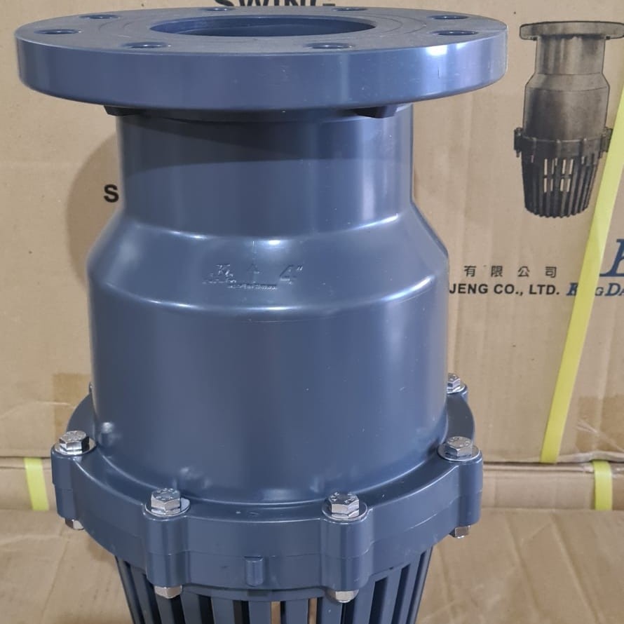 Jual foot valve flange 4" pvc kdj taiwan Aw | Shopee Indonesia