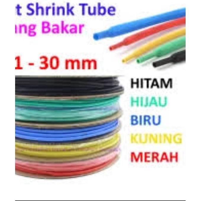 Jual SELANG BAKAR / SELONGSONG BAKAR / HEATSHRINK TUBE 12MM 14MM 16MM ...