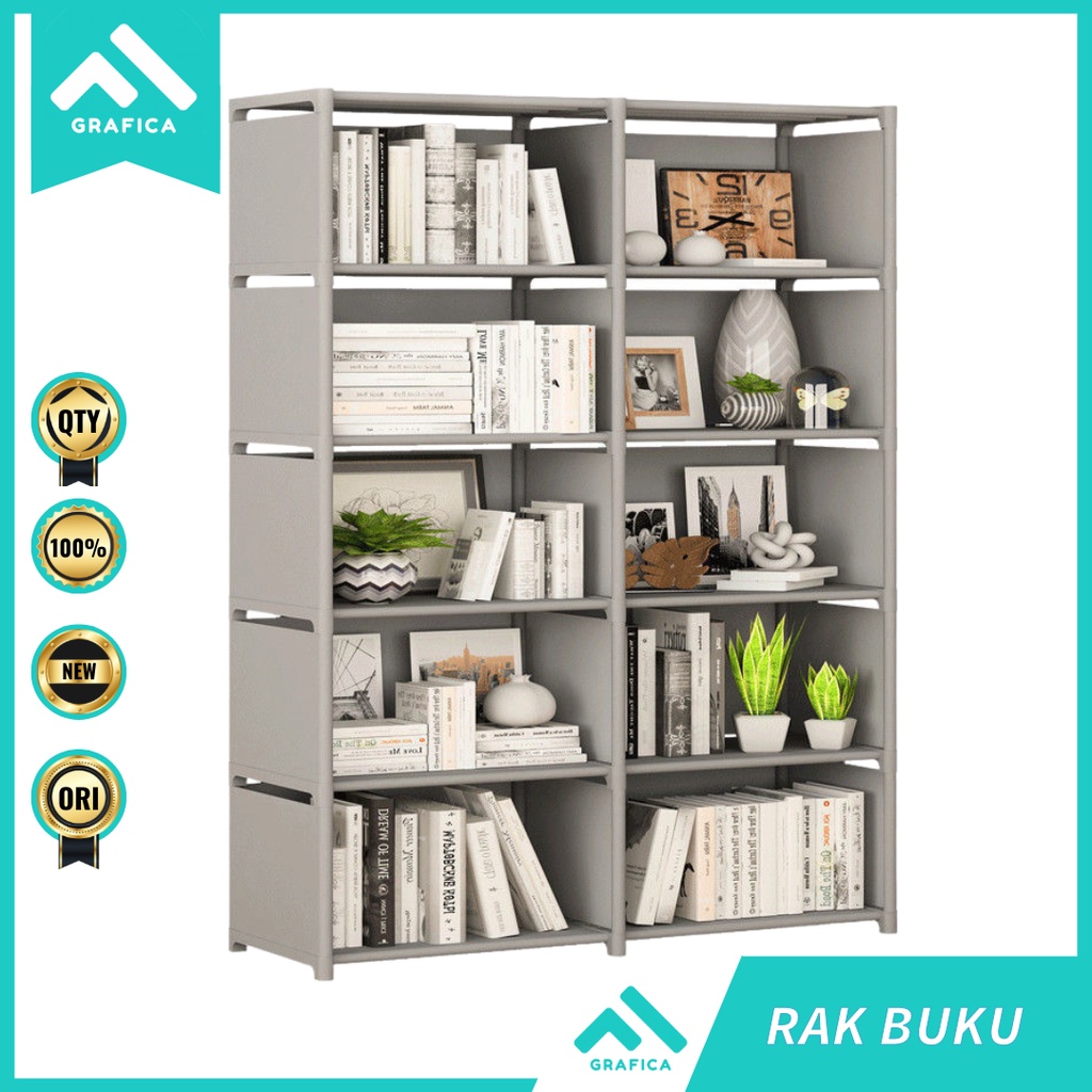 Jual RAK BUKU 5 SUSUN SERBAGUNA BERBAGAI MOTIF CANTIK HARGA TERBAIK ...