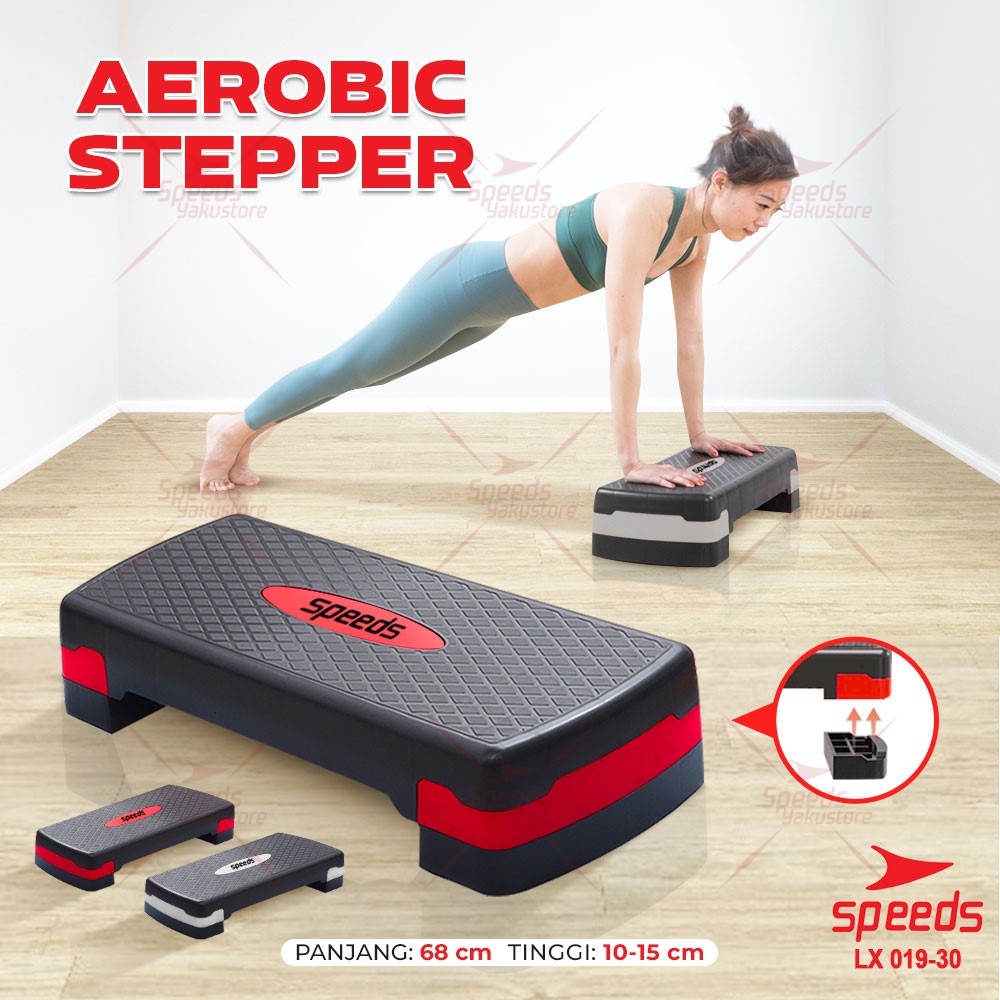 Jual SPEEDS Papan Senam Aerobik 2 Tingkatan Aerobic Stepper Alat ...