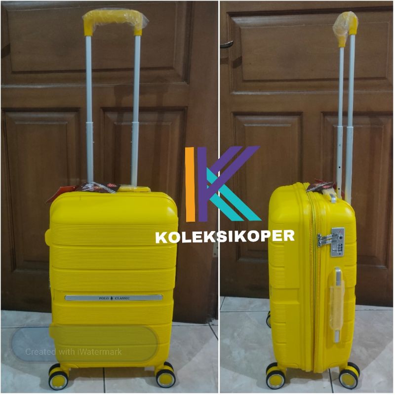 Jual Koper Polo Classic Anti Pecah TSA Lock ukuran Kabin 20 inchi | Shopee Indonesia