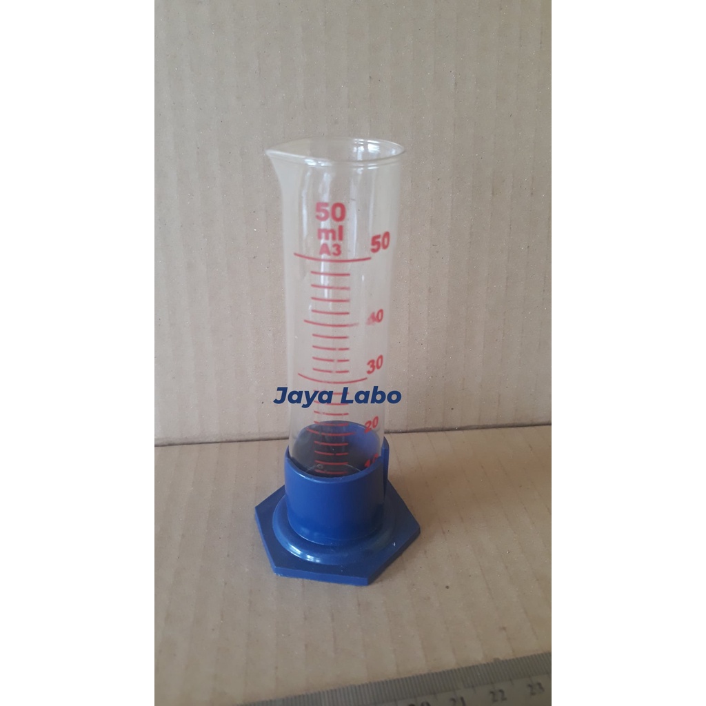 Jual Gelas Ukur Kaca Vol. 50 ml Lokal / Meassuring Cylinder MURAH ...