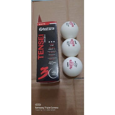 Jual BOLA PIMPONG KATANA TENSEI 3 STAR 40 PLUS ORIGINAL 1 PAK ISI 3 PROMO MURAH | Shopee Indonesia