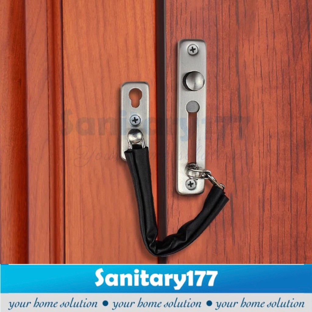 Jual Grendel Rantai Pintu Stainless 54s-Door Chain Kunci safety lock ...