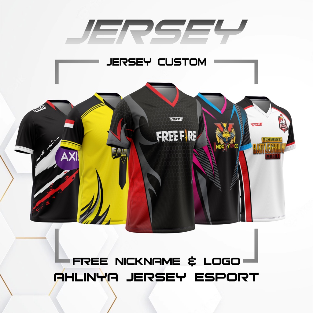 Jual Jersey GAMING ESPORT CUSTOM TERBARU FREE DESIGN JERSEY ML ...