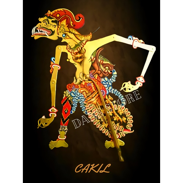 Jual Poster Wayang Kulit Cakil Hiasan Dinding Sebagai Pajangan atau ...