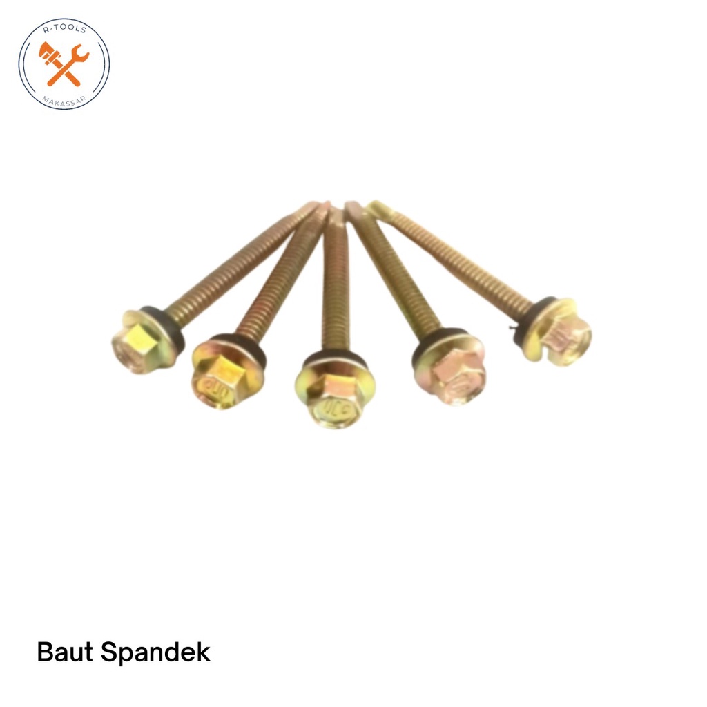 Jual Baut Roofing 12 x 24 x 50 / Baut Spandek 5cm Merk Lion | Shopee ...