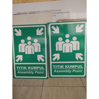 Jual Rambu Titik Kumpul | Sign Assembly Point. Plat ACP Tebal 3 mm ...