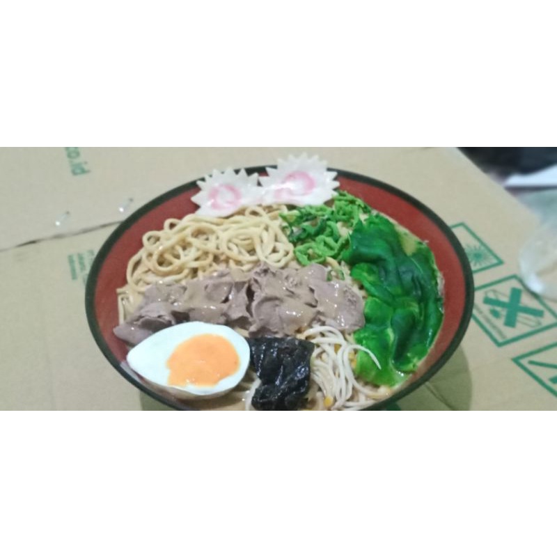 Jual replika makanan, replika mie kuah ramen, makanan pajangan ,ramen ...