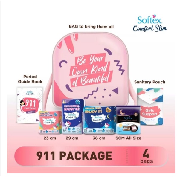 Jual Softex Hello Kitty 911 First Period Kit Package / Paket Pembalut ...