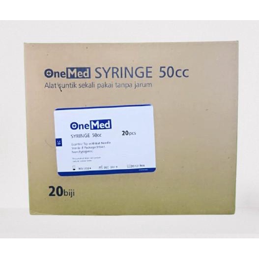 Jual Spuit 50Cc Onemed/ Syringe/ Suntikan/ Alat Injeksi 50Ml Onemed Box ...