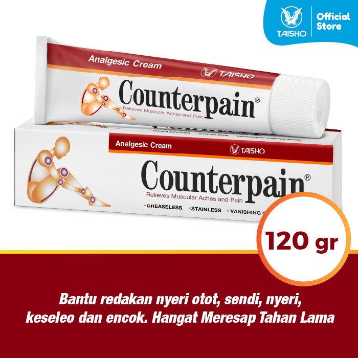 Jual Counterpain Conterpain Cream 120 60 Gram untuk Nyeri Otot Taisho ...