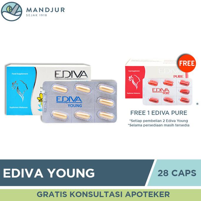 Jual Ediva Young 28 Kapsul - Memelihara Kesehatan Kulit | Shopee Indonesia