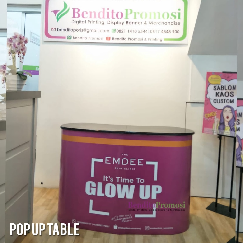 Jual Pop Up Table, Meja Promosi Portable, Pop Up Counter, Easy Counter ...