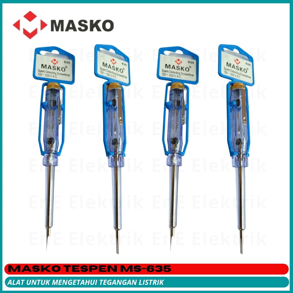 Jual MASKO TESPEN 635 test pen listrik obeng minus | Shopee Indonesia