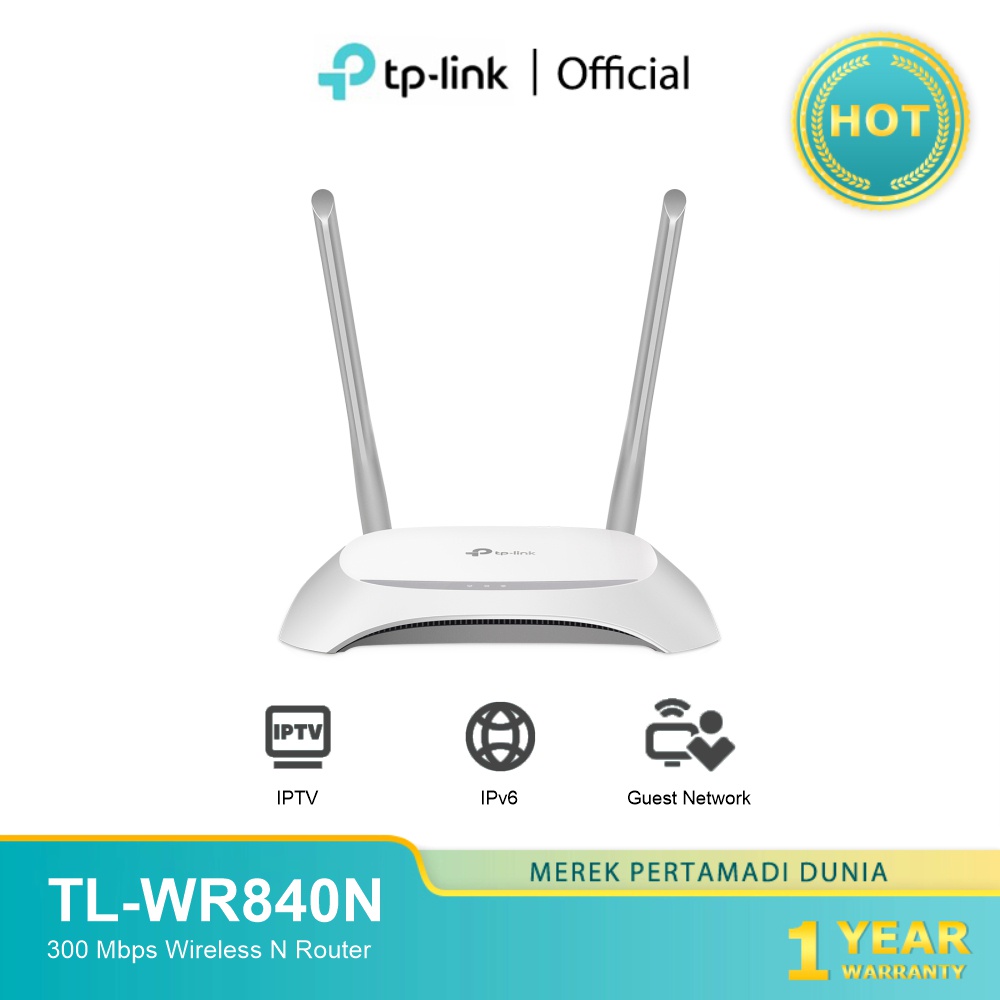 Jual TP-LINK router TL-WR840N 300Mbps Wireless N Router 2 Antenna wifi ...