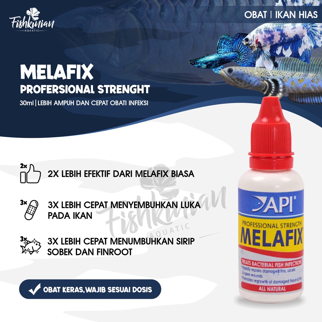 Jual API MELAFIX PROFESSIONAL STRENGTH 30ML -OBAT INFEKSI IKAN PALING ...