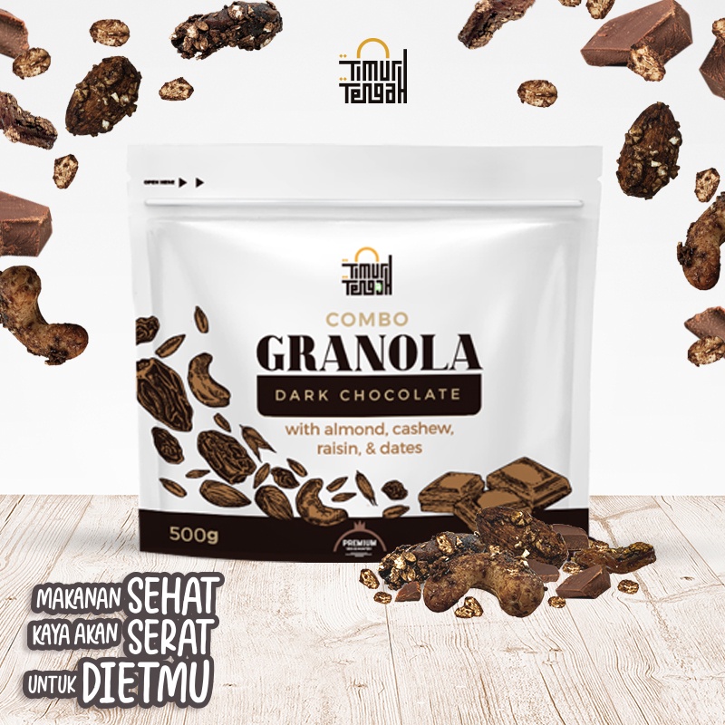 Jual Timur Tengah Granola Dark Chocolate 500 gr Sereal Makanan Sehat ...