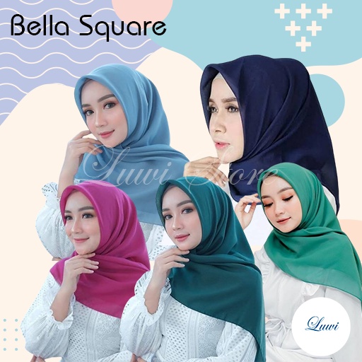 Jual BELLA SQUARE PREMIUM - Hijab Polycotton - Jilbab Segi Empat - Kerudung Segiempat Polos ...