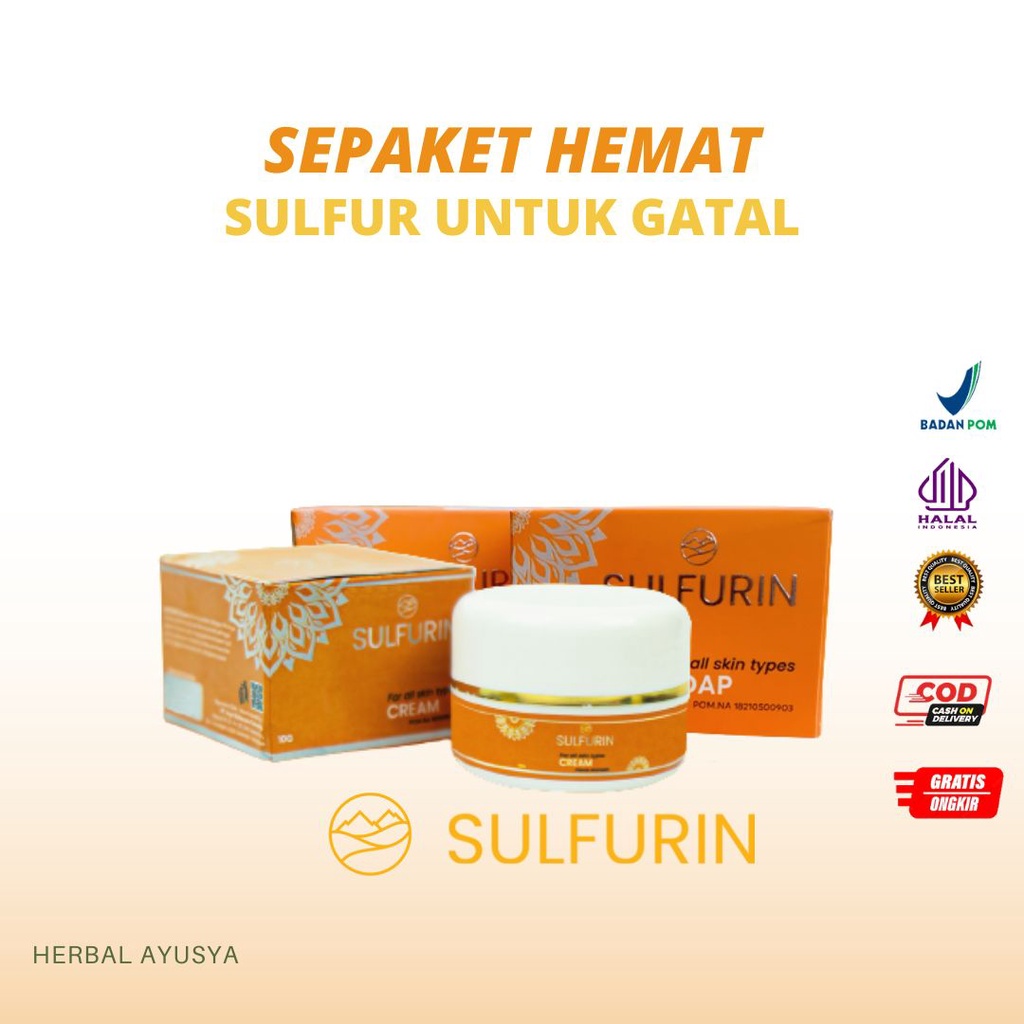 Jual SULFURIN - Paket Salep dan Sabun Sulfur Belerang Gatal ...