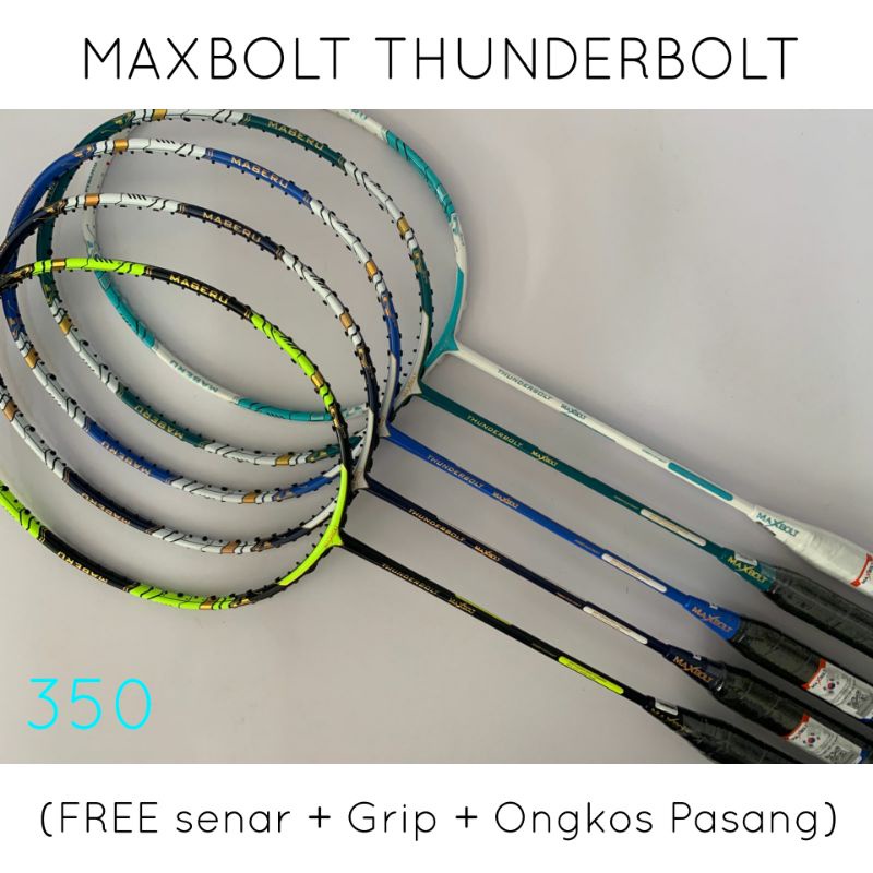 Jual Raket Badminton Maxbolt Thunderbolt Original | Shopee Indonesia