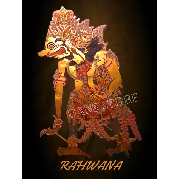 Jual Poster Wayang Kulit Rahwana Hiasan Dinding Sebagai Pajangan atau ...