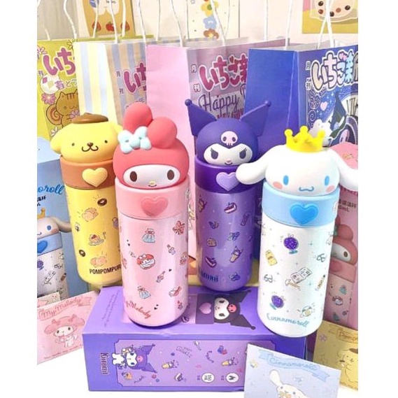 Jual BOTOL MINUM SANRIO / BOTOL MINUM CINNAMOROLL / BOTOL STAINLESS MY MELODY / BOTOL KUROMI ...