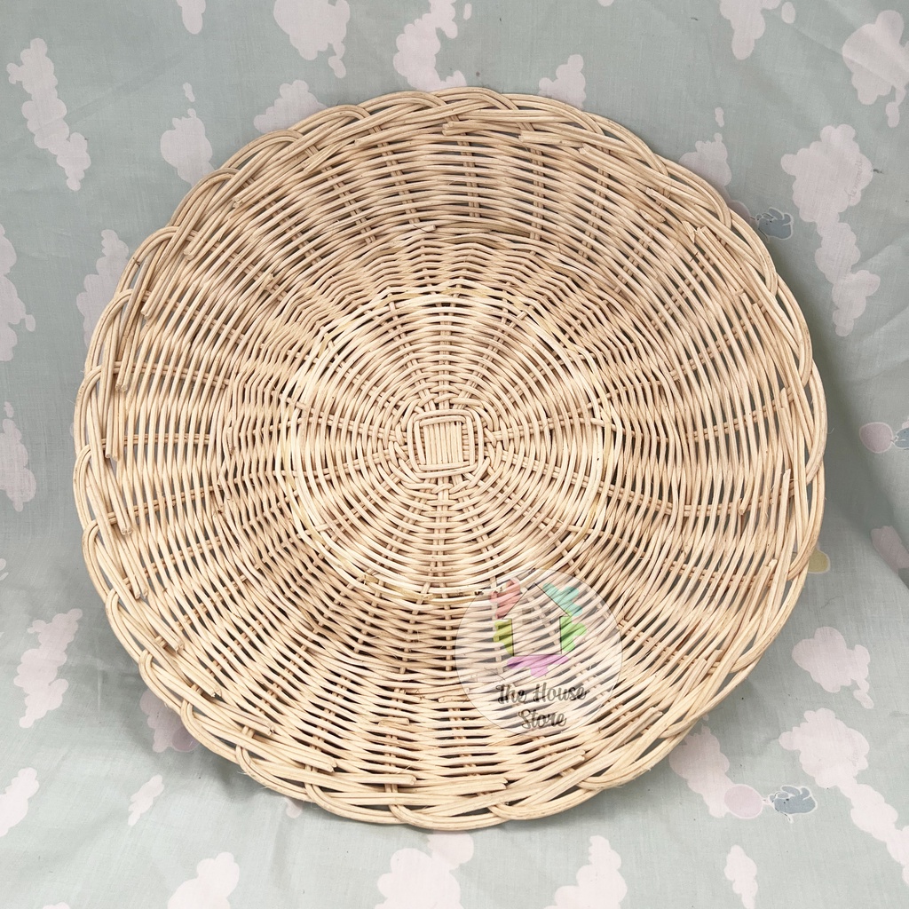 Jual PIRING ANYAMAN ROTAN BUAH / SERBAGUNA DIAMETER 33CM | Shopee Indonesia