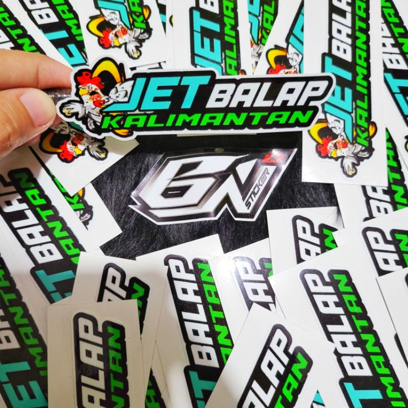 Jual stiker viral sticker kata2 Jet Darat Kalimantan | Shopee Indonesia