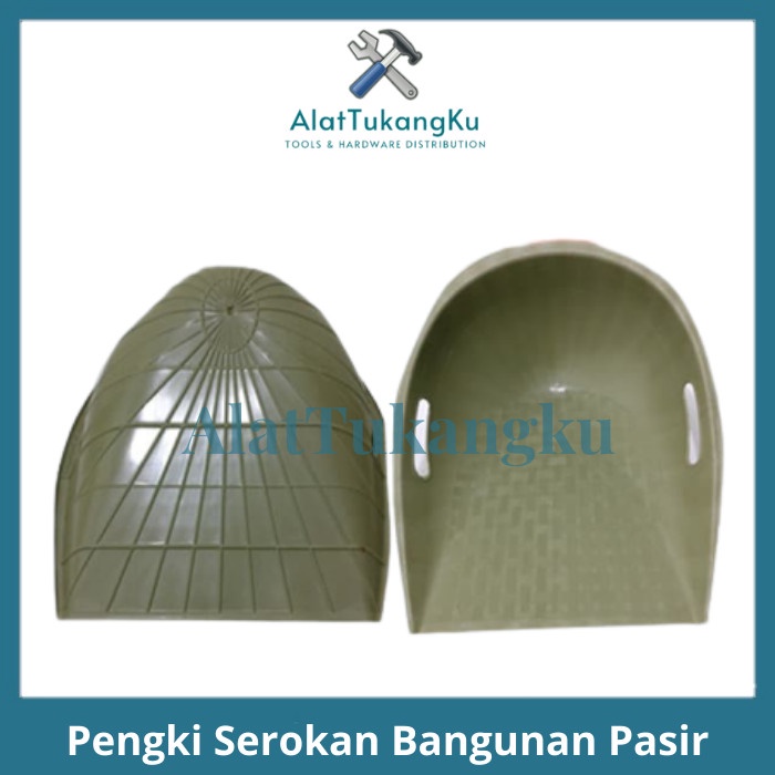 Jual Pengki Cor Plastik Karet Hijau Serokan Bangunan Pasir Tanah Batu ...