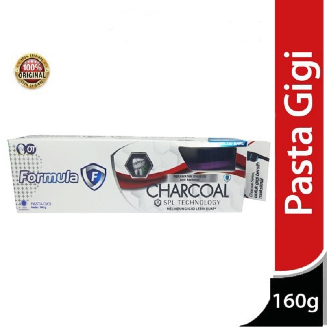 Jual FORMULA PASTA GIGI CHARCOAL 160G + SIKAT GIGI | Shopee Indonesia
