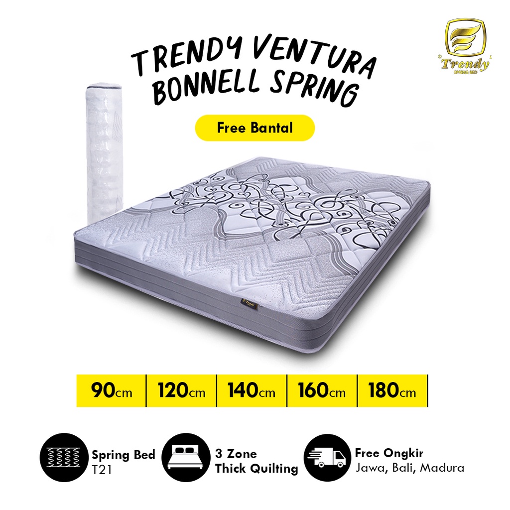 Jual Trendy Ventura Kasur Spring Bed Bonnell Spring - Vacuum Press Roll ...