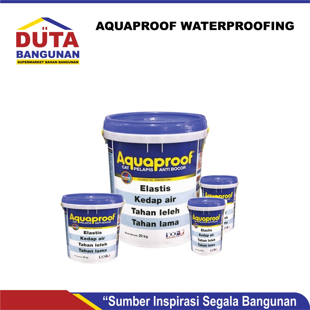 Jual CAT AQUAPROOF WATERPROOFING 1Kg | Shopee Indonesia