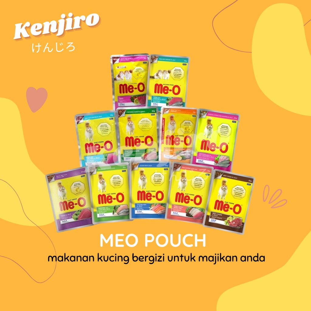 Jual MEO POUCH 80GR - Me-o Sobek Sachet Makanan Basah Kucing Cat Kitten ...