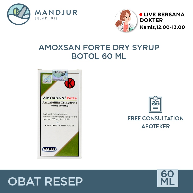 Jual Amoxsan Forte Dry Sirup 60 mL | Shopee Indonesia