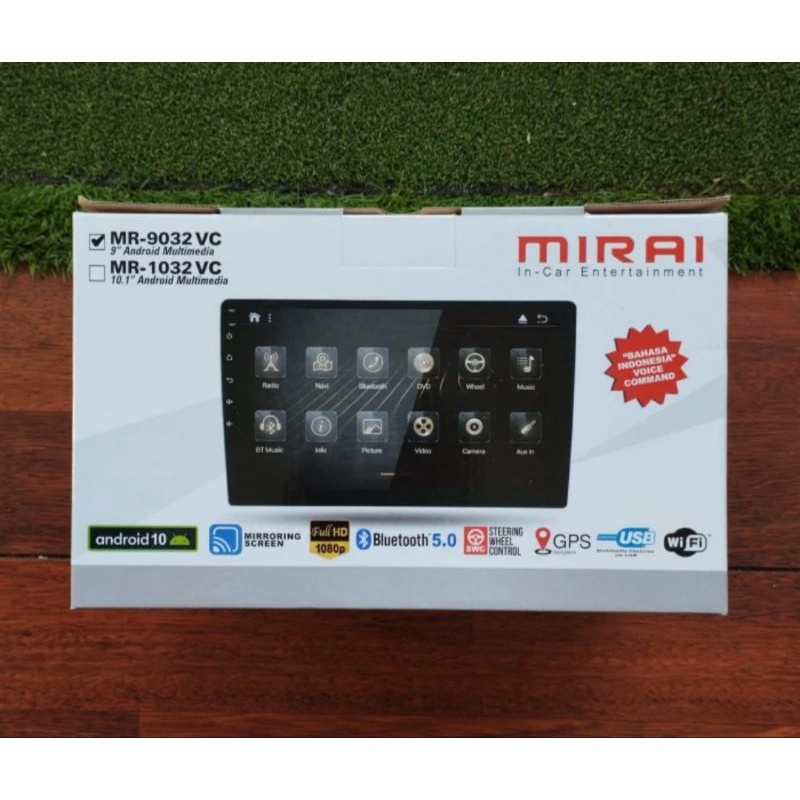 Jual Head Unit Android Mirai MR-9032VC Carplay Voice Command 9 inch | Shopee Indonesia