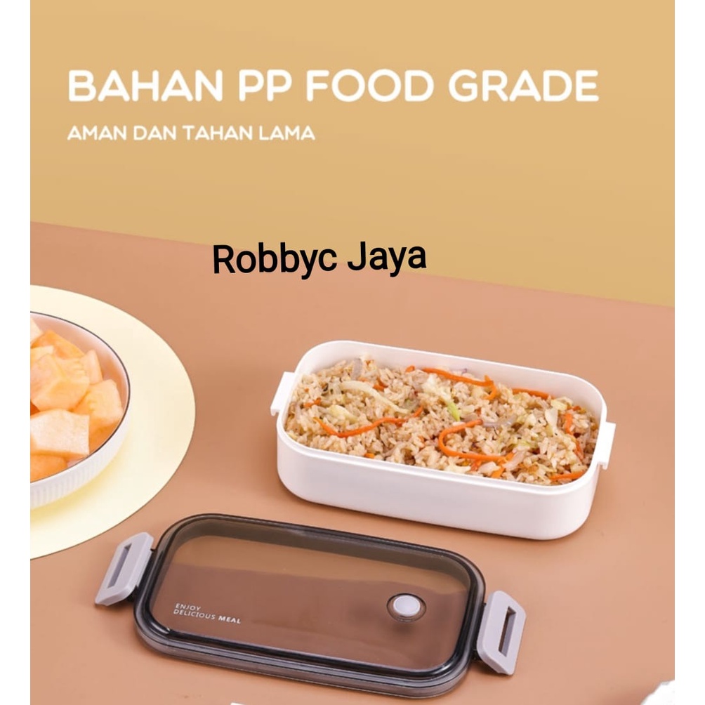 Jual BonBox Kotak Makan Bekal Lunch Box Single Deck BTW40 PP Food Grade ...