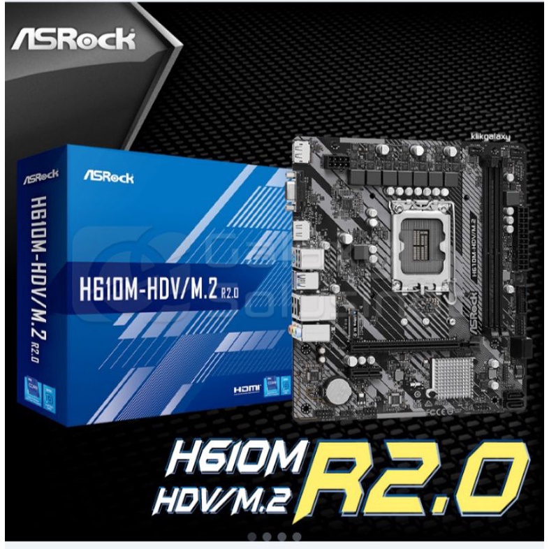 Jual motherboard ASRock h610 hdv m.2 | Shopee Indonesia