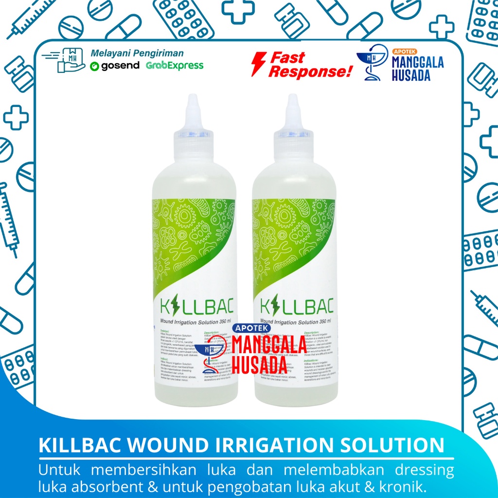 Jual KILLBAC WOUND IRRIGATION SOLUTION @ 350 ML | Shopee Indonesia