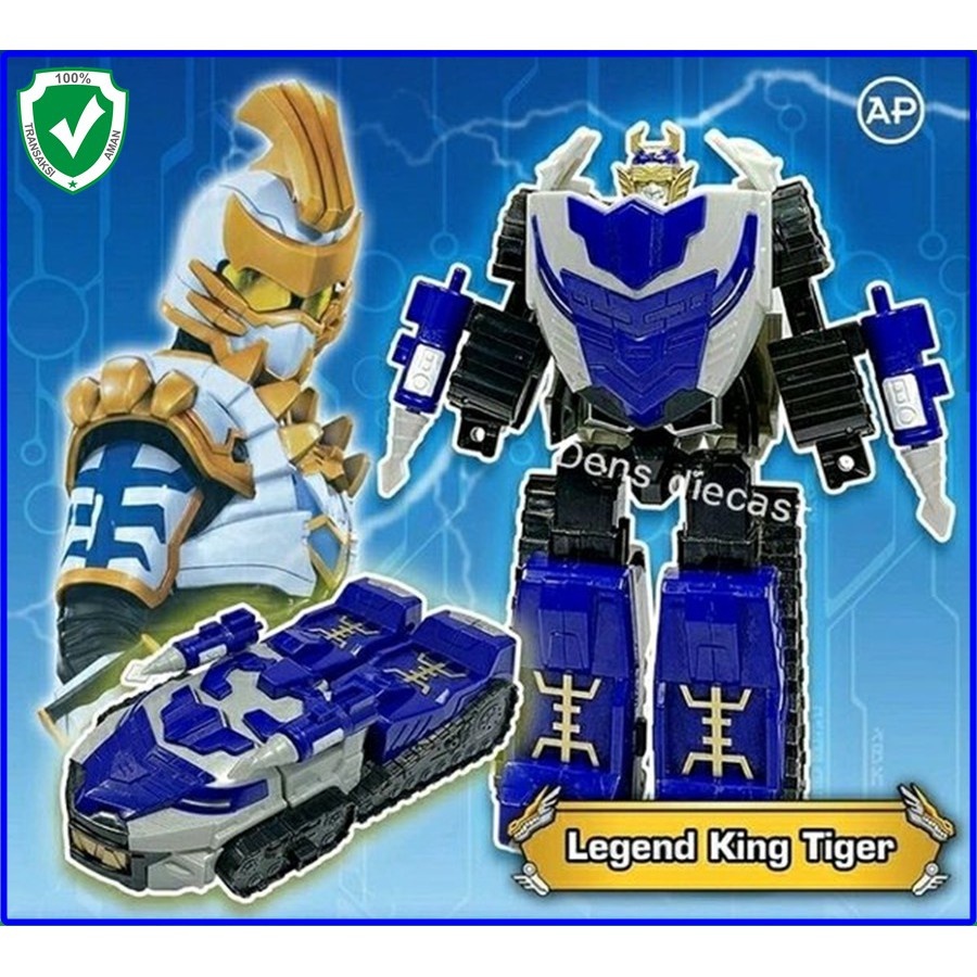 Jual Mainan robot legend king tiger legend hero tank biru original bisa ...