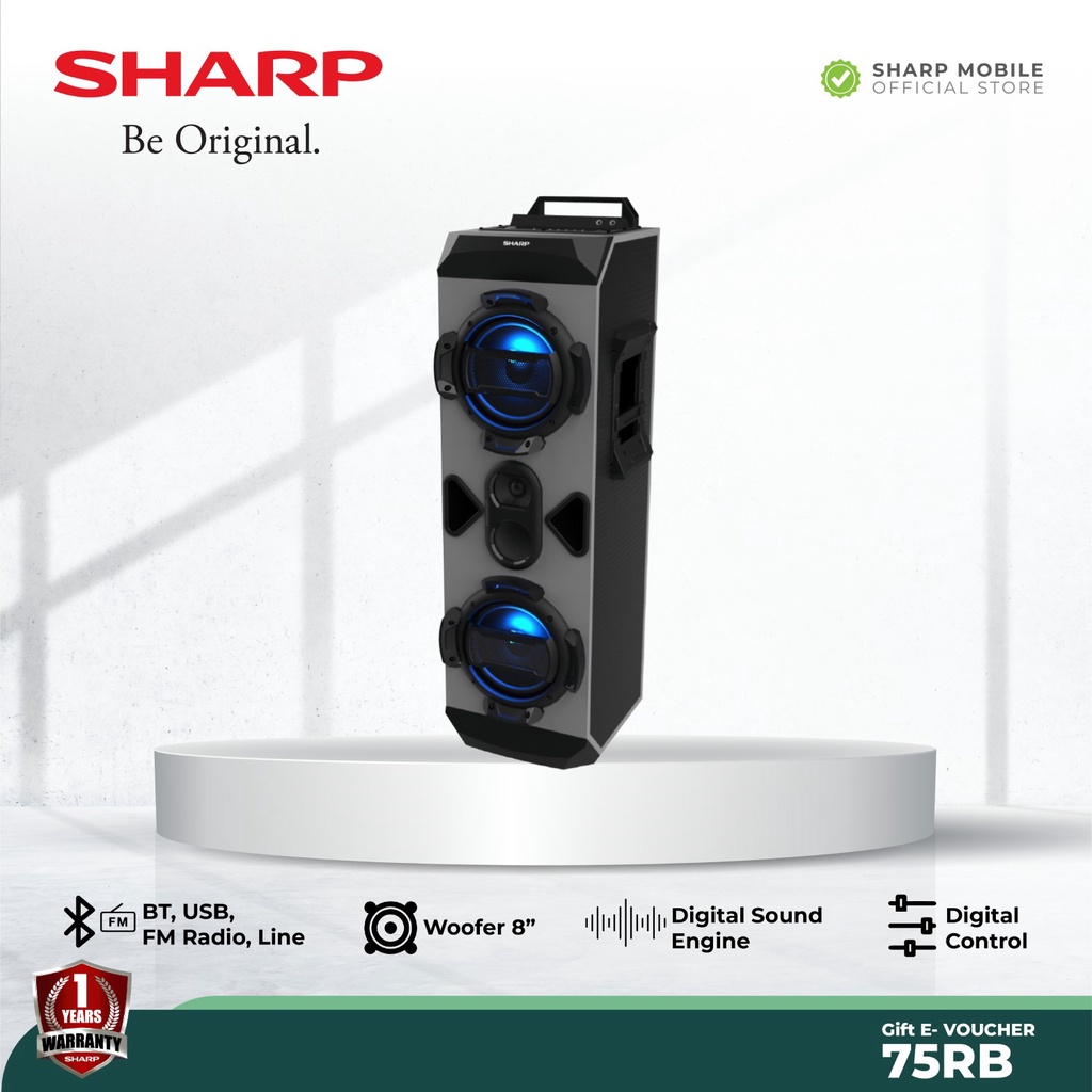 Jual SHARP Active Speaker Pro Series CBOX-GSPRO8SB | Shopee Indonesia