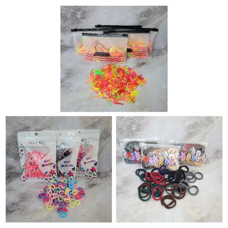 Jual KARET IKAT RAMBUT JEPANG & KARET RAMBUT DONAT WARNA WARNI GELANG ...