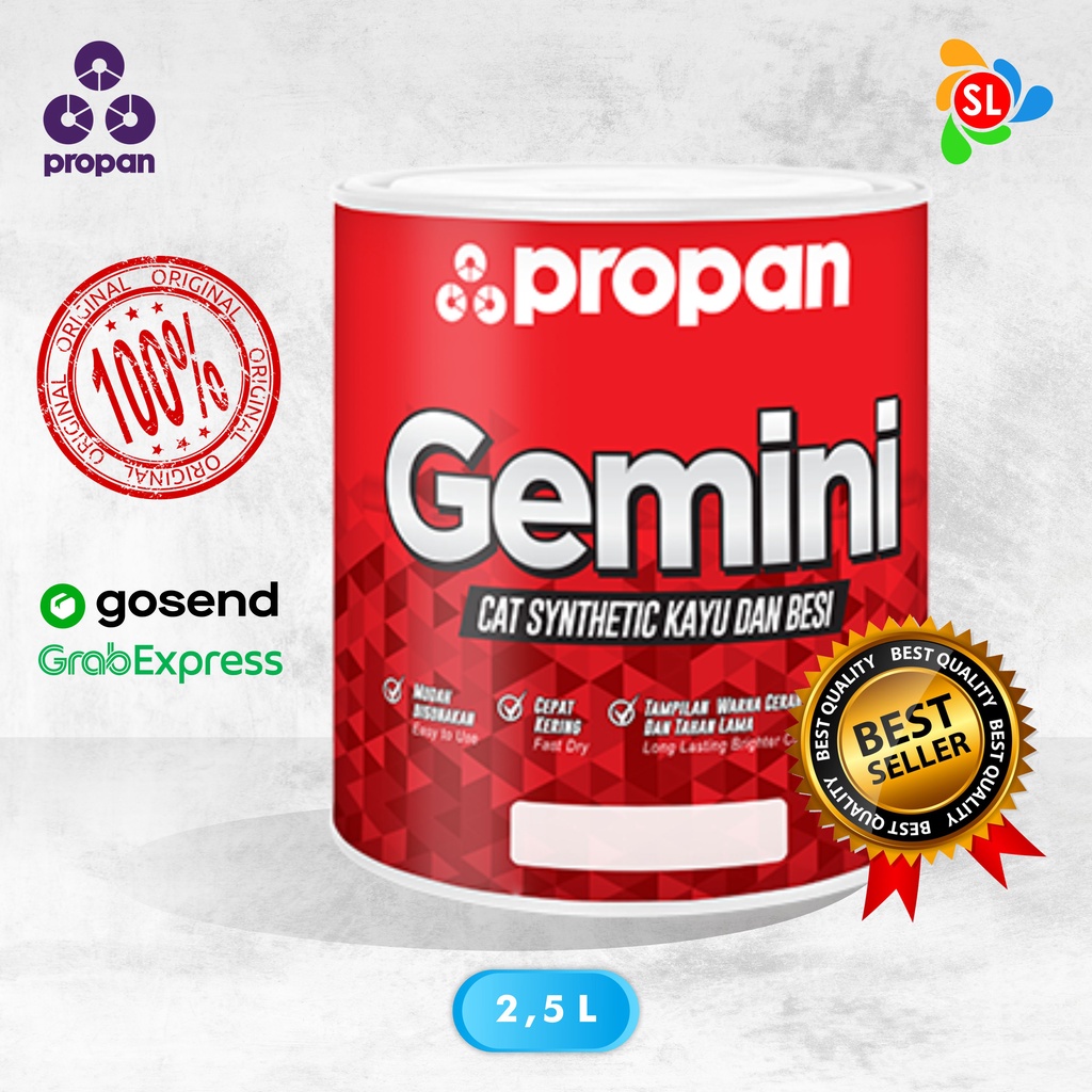 Jual Cat Kayu dan Besi Propan Gemini 2,5 L | Shopee Indonesia