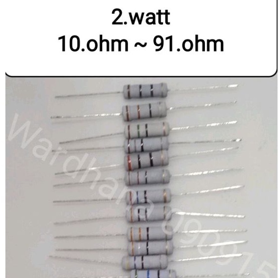 Jual Resistor 10 ohm ~ 91 ohm 2 watt Resistor 2 watt | Shopee Indonesia