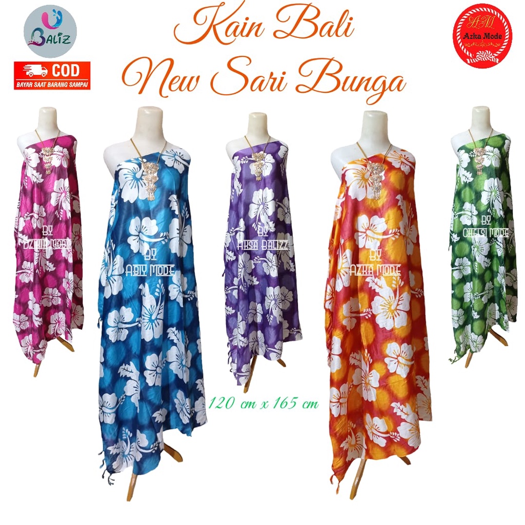Jual Kain Bali Pantai - Kain Bali Motif New Kembang Sari Bunga Standar ...