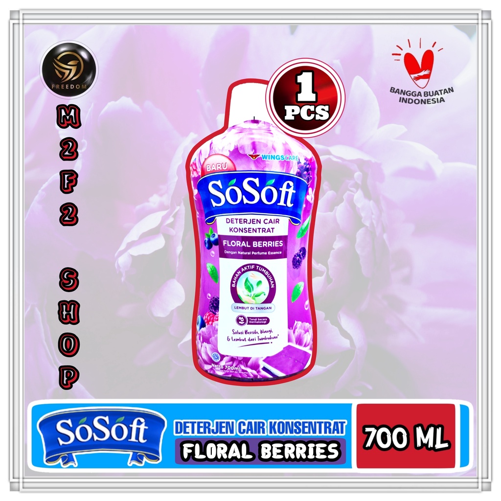 Jual Sosoft | So Soft Deterjen Cair Konsentrat Floral Berries Botol ...