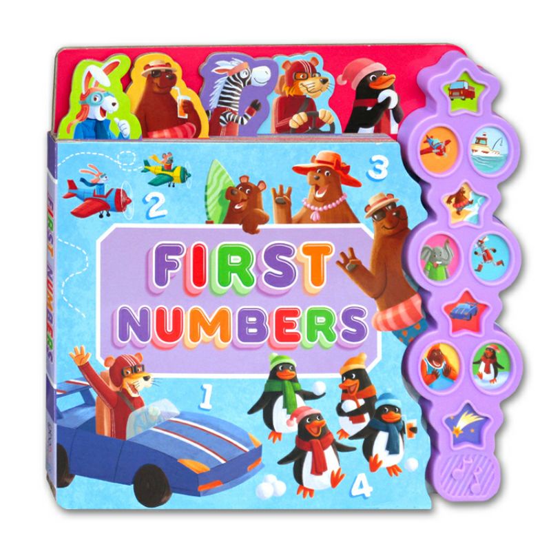 Jual First Numbers Tabbed Sound Board Book With 10 Sounds | Shopee ...
