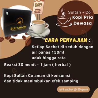 Jual [Bisa COD] Kopi Sultan Co Asli Original | Kopi Sultan Coffee Meningkatkan Kesuburan ...