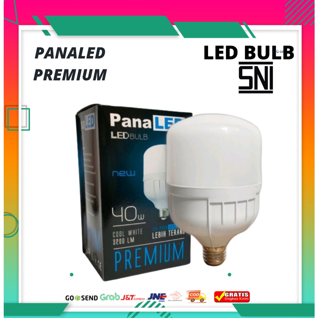 Jual LAMPU LISTRIK LED 40 WATT PUTIH PANALED BOLHAM 40 WATT | Shopee Indonesia