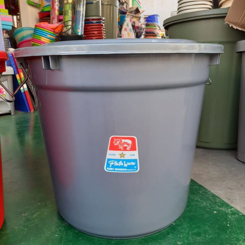 Jual EMBER PLASTIK ukuran 30-40-50-60 Liter SILVER KOMET STAR | Shopee Indonesia